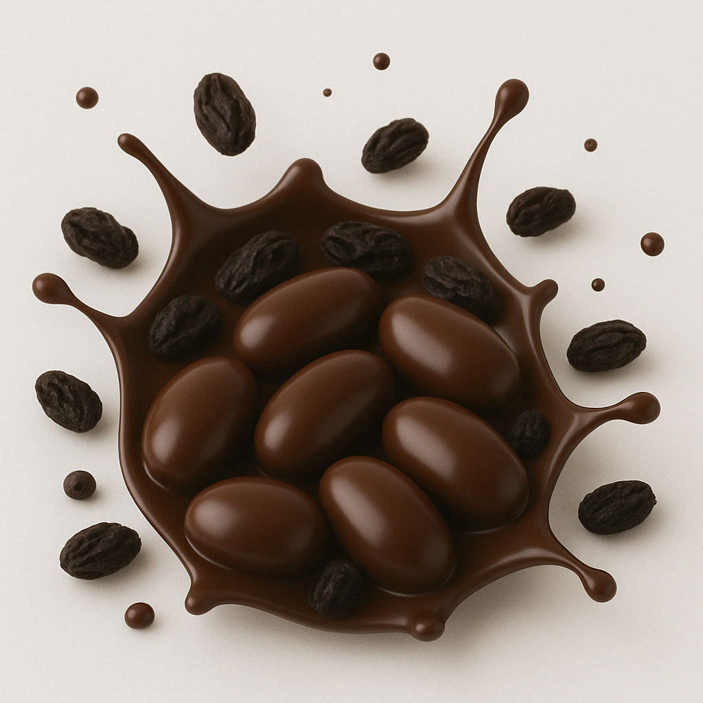 Pasas con Chocolate 70% Cacao - 100g - Color Cafe